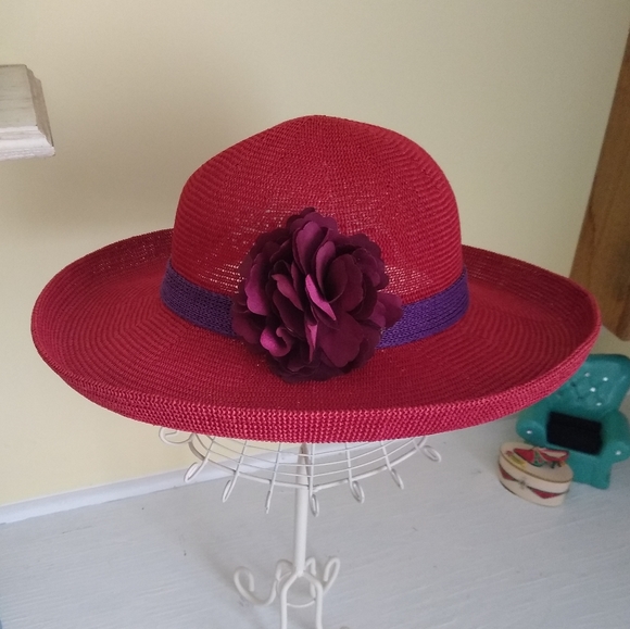 Accessories | Red Purple Hat | Poshmark